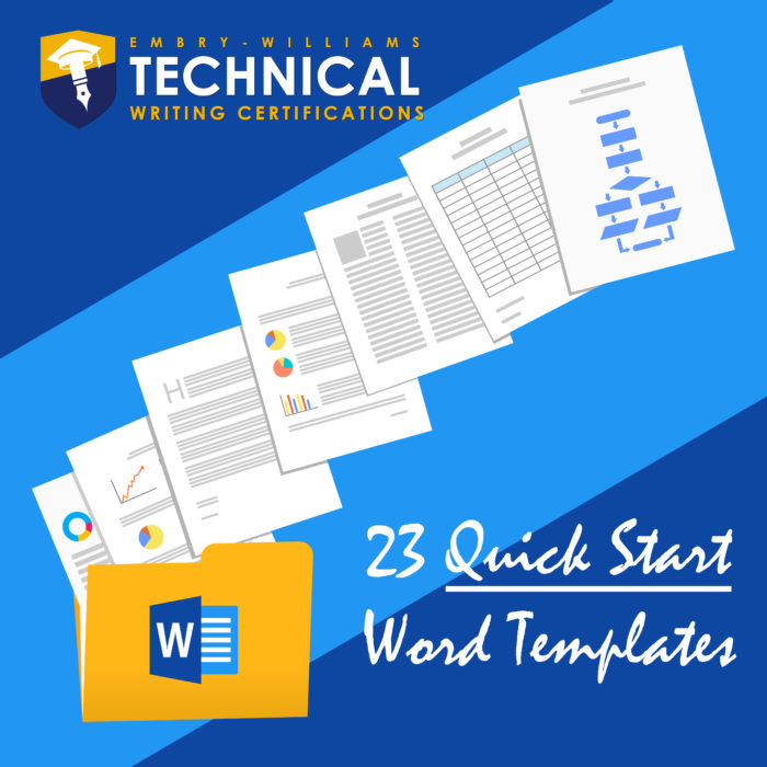 Microsoft Word Templates for Technical Writers (23 Documents) – Embry ...